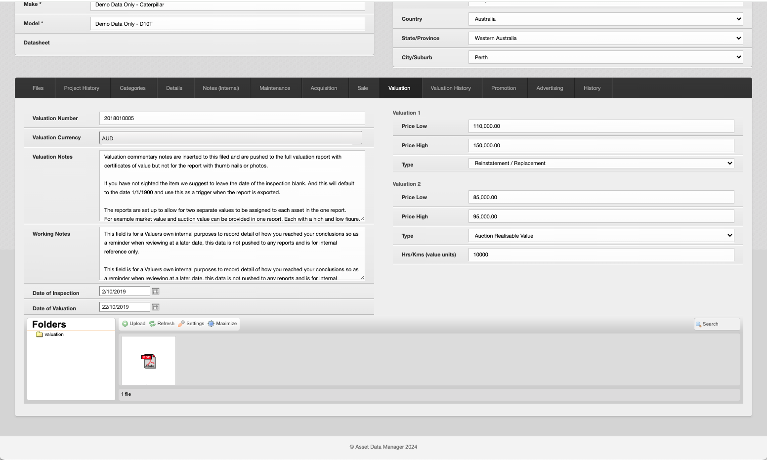 Asset Data Manager | Plan Features